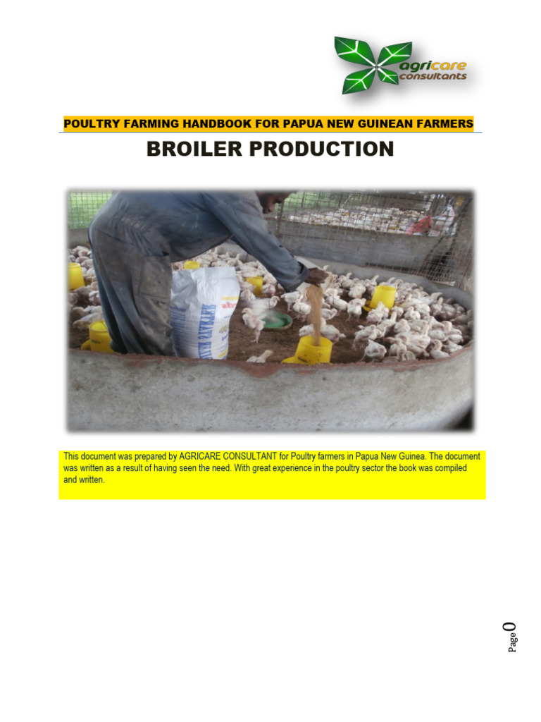 Broiler Manual | PDF | Poultry Farming | Poultry