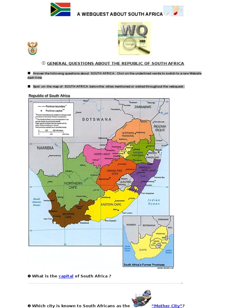 South Africa WebQuest Guide | PDF