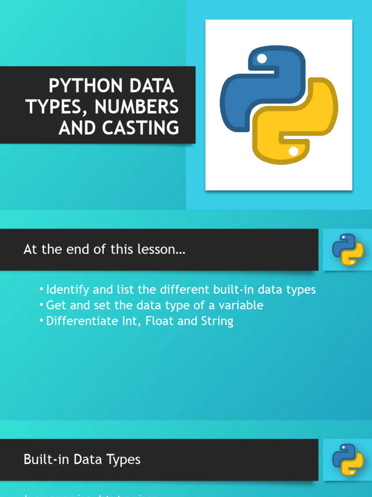 3 Data Types And Numbers Pdf Data Type Integer Computer Science