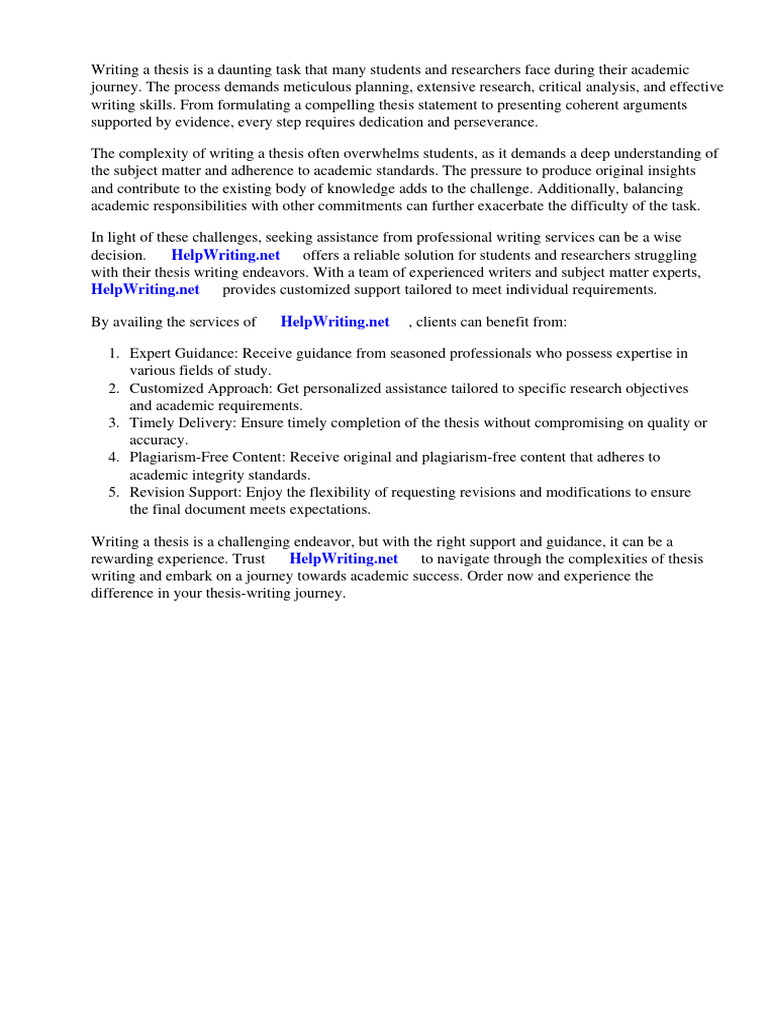 Thank You Thesis | Download Free PDF | Thesis | Expert