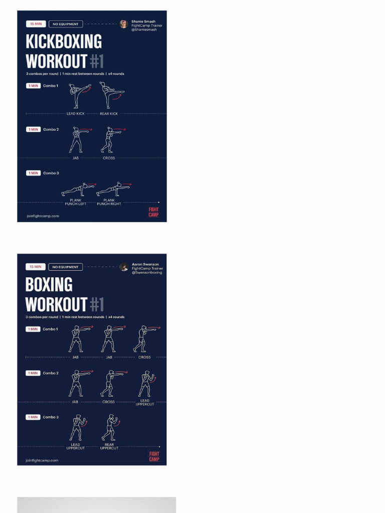 Fighting Boxing Workout Routine - 231103 - 164257 | PDF