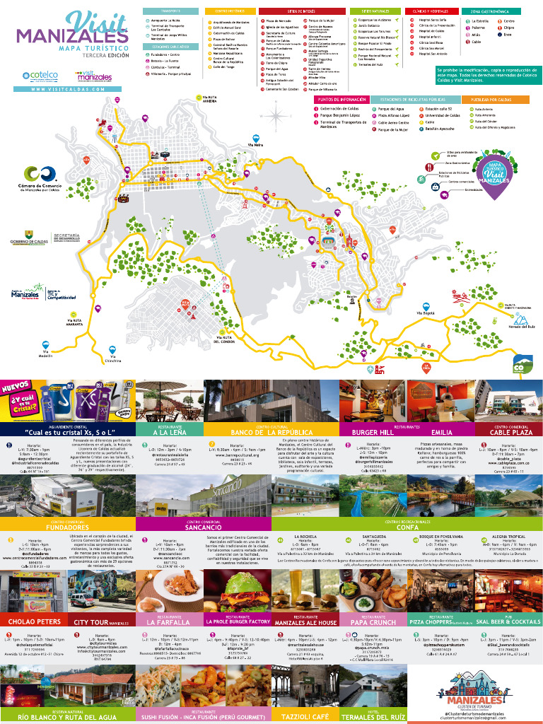 Mapa Turistico Manizales | PDF