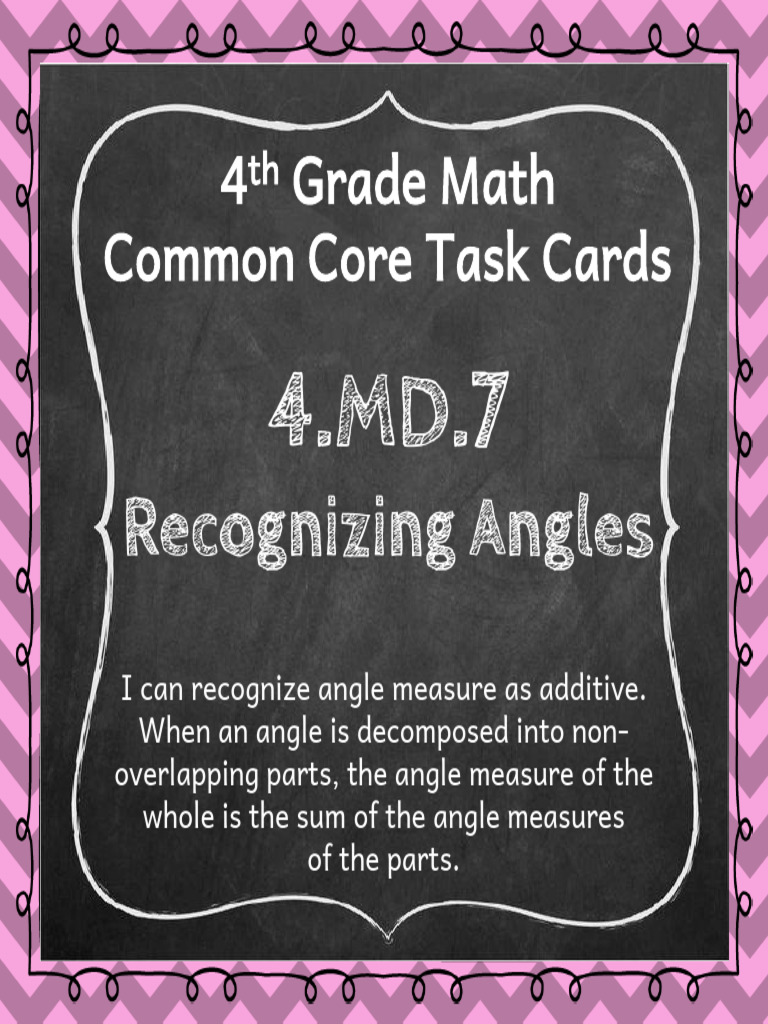4th Grade Angle Measurement Task Cards | PDF | Intellectual Property ...