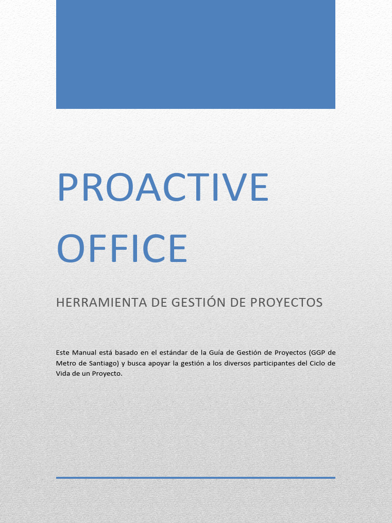 Manual Proactive Office | PDF | Contraseña | Archivo de computadora