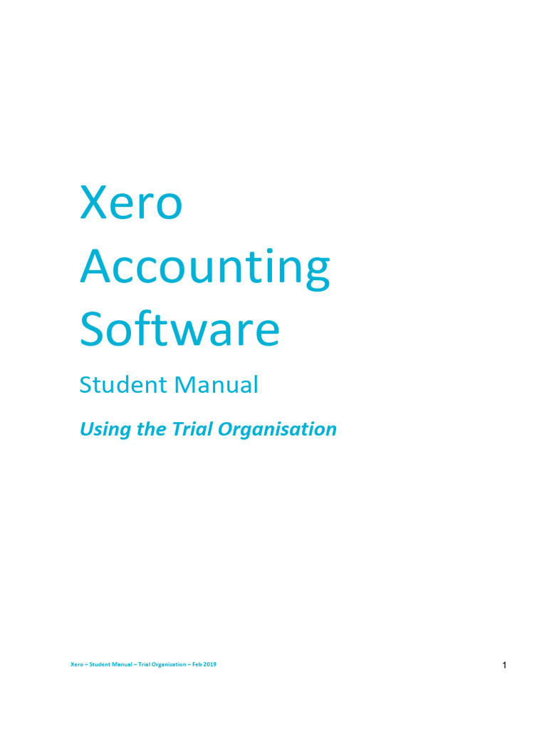Xero Student Manual | PDF | Expense | Receipt