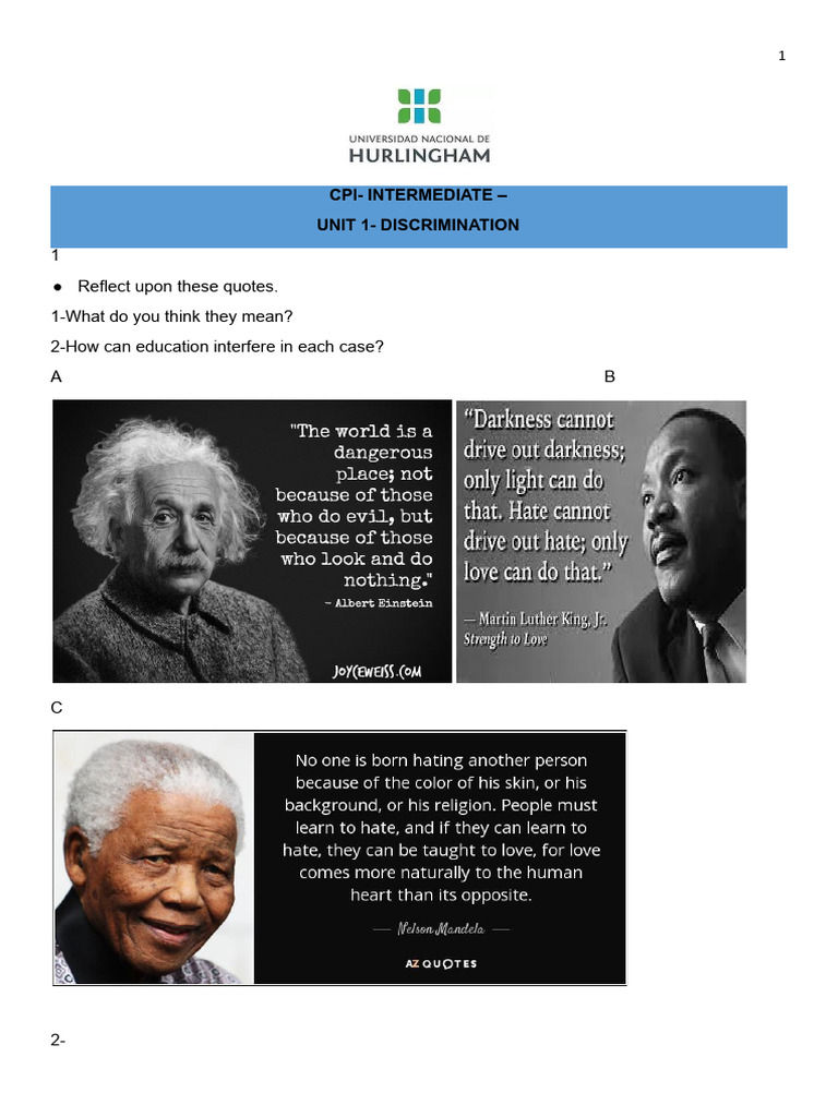 CPI INTERMEDIATE BOOKLET.docx (1) | PDF | Opposition To Immigration ...