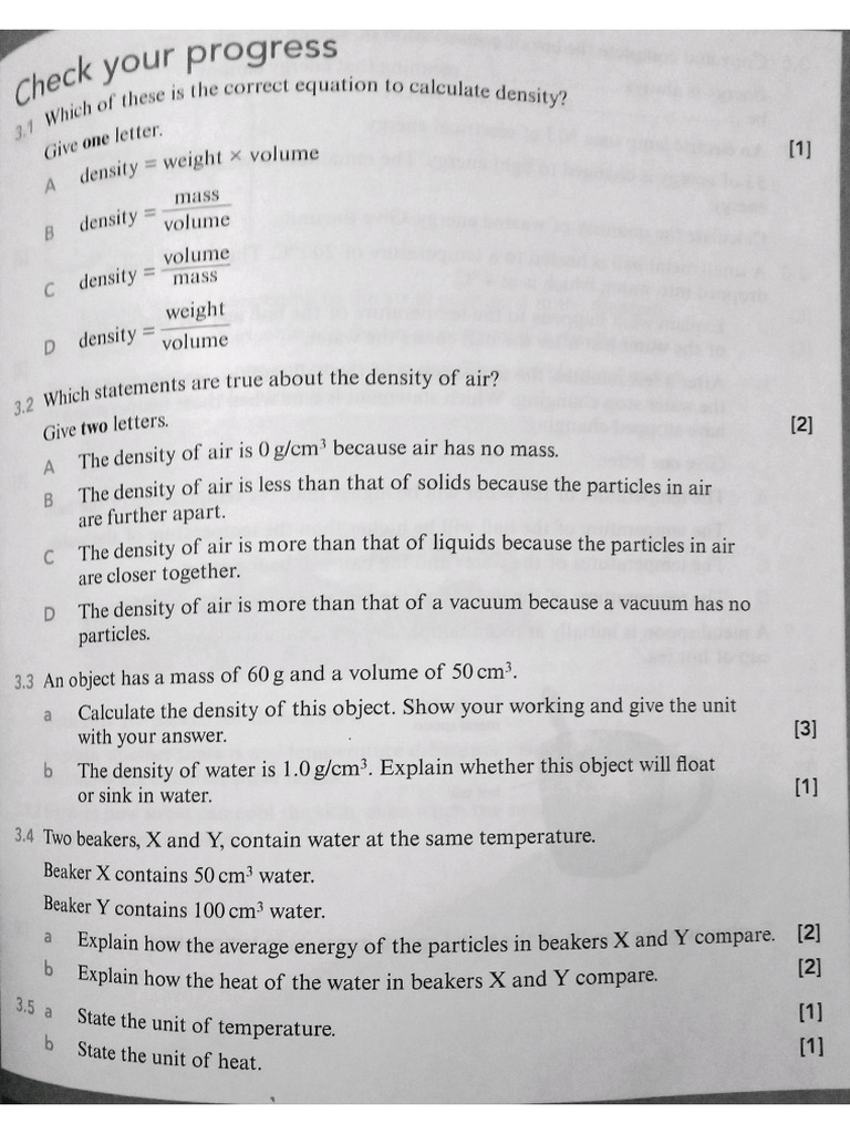 Science Worksheet C1 8th II Term | PDF