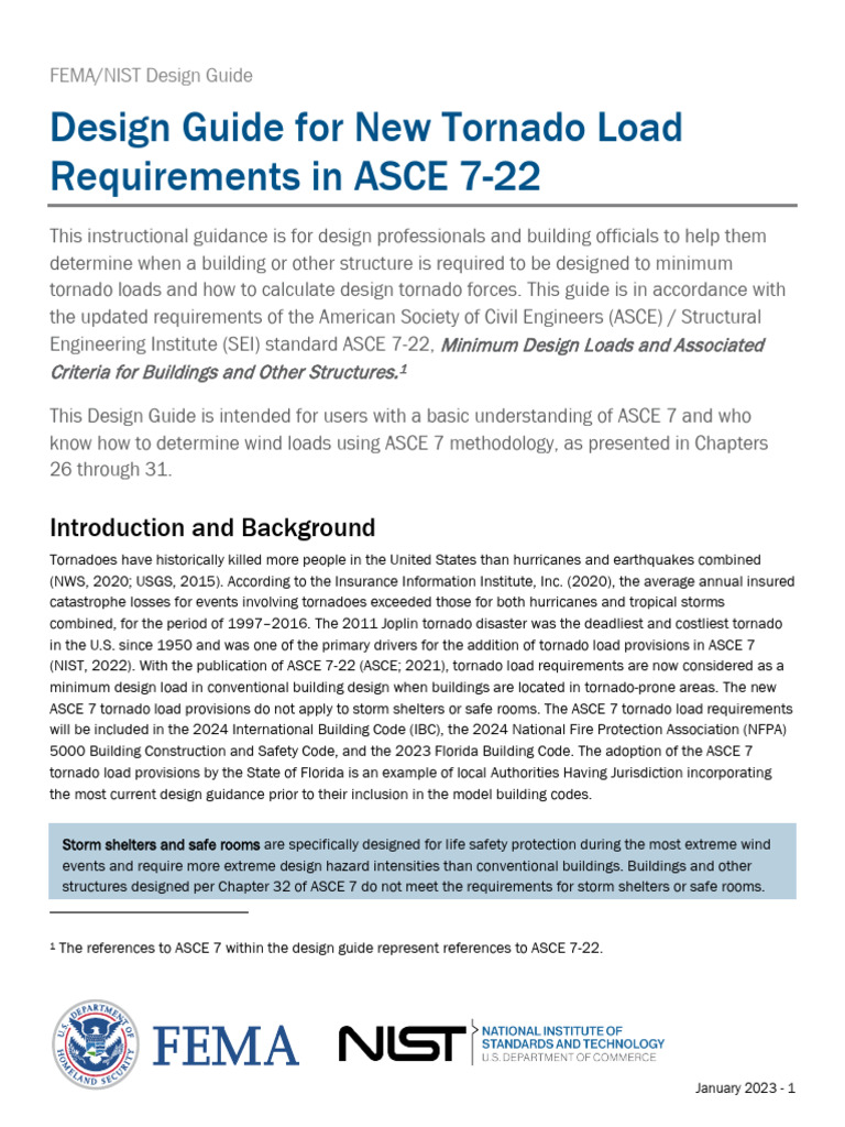 fema_asce-7-22-tornado-loads-design-guide_012023 | PDF | Tornadoes ...