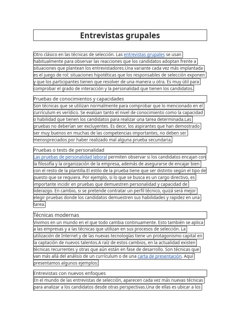 Entrevistas Grupales | PDF | Plan de estudios | Cognición