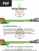 Helm Commands and Procedures Guide | PDF | Navigation | Ships