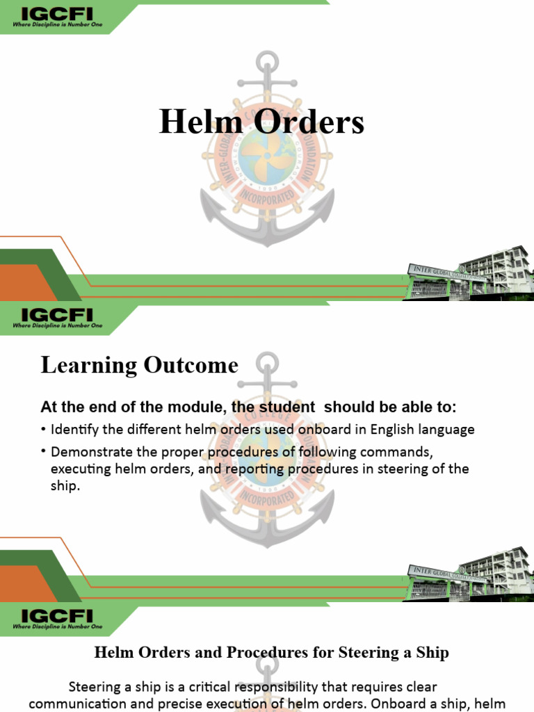 Week 16 Helm Orders | PDF | Navigation | Shipping