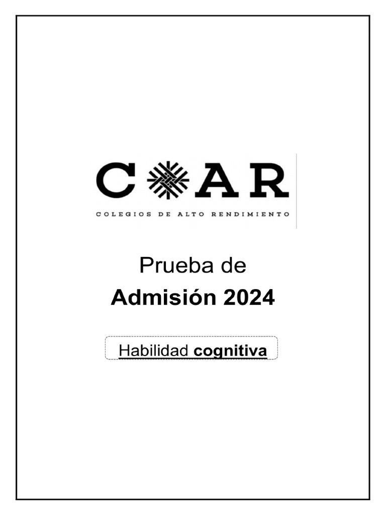 Examen Coar 2024 | PDF