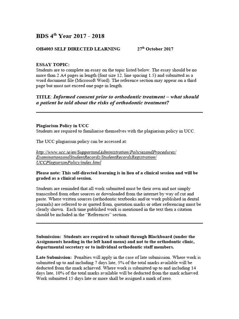 Directed Learning BDS 4th Year OCT 2017 | PDF | Business | Finance ...