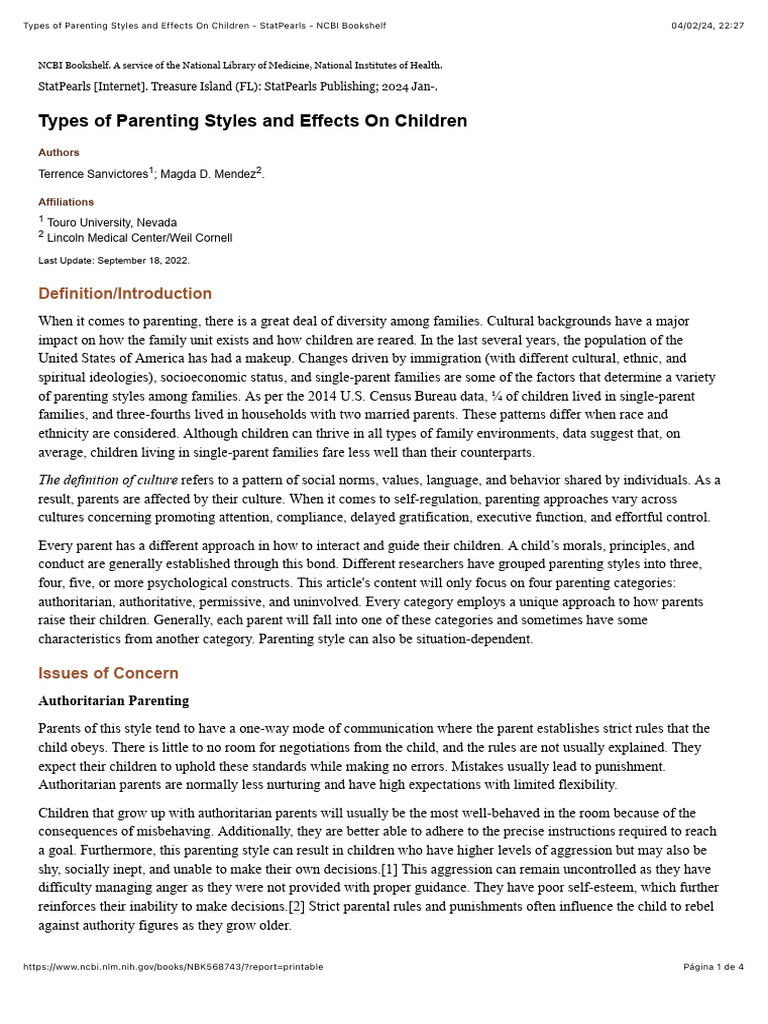 Parenting Styles: Impact on Children | PDF | Parenting | Disciplines