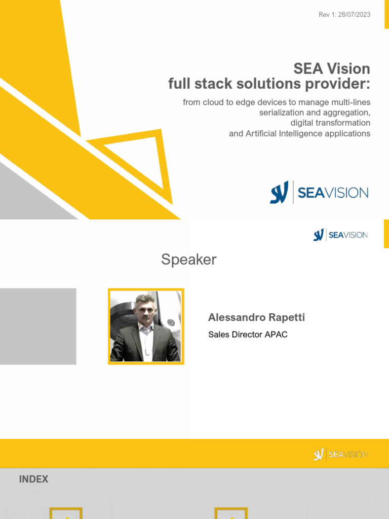 SEA Vision Full Stack Solutions Provider | PDF | Computer Vision ...