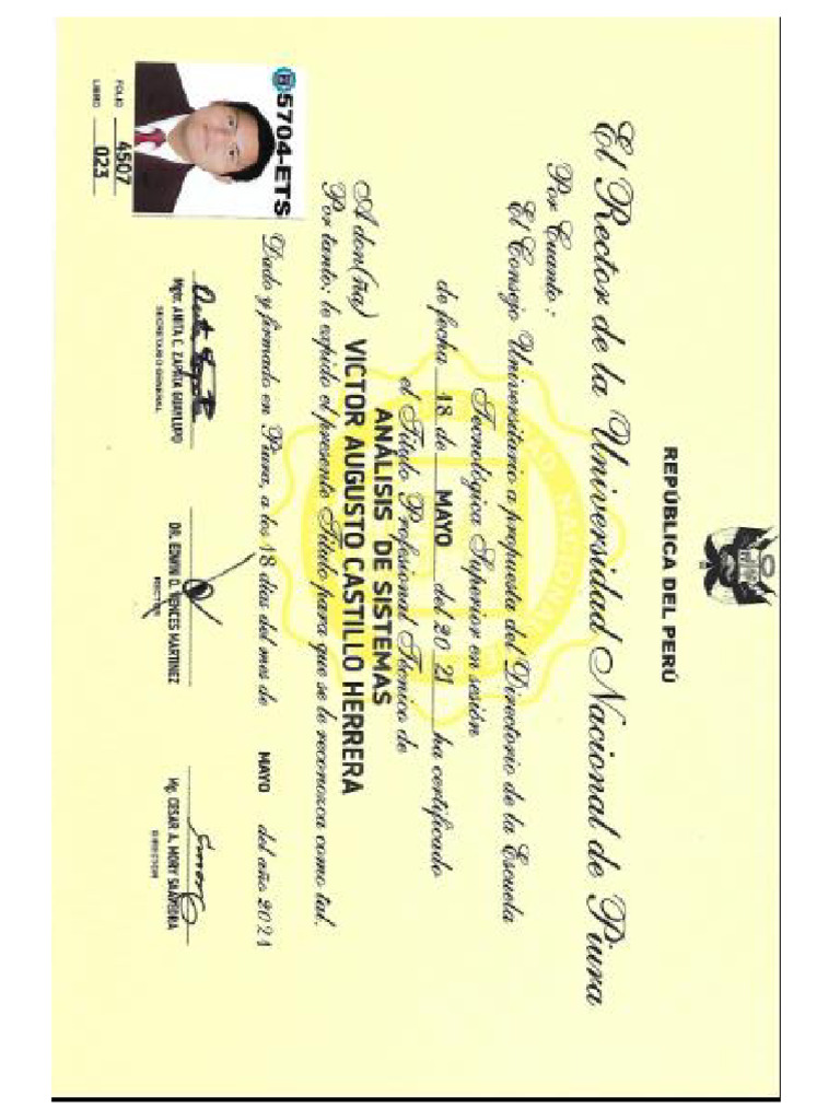 Titulo Tecnico | PDF