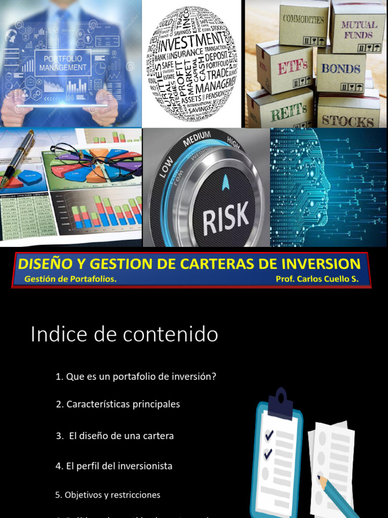 Gestion y dieseño de carteras de inversion | PDF | Portafolio (Finanzas) | Economias