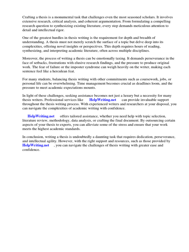 Thesis Writing Support Guide | PDF | Essays | Thesis