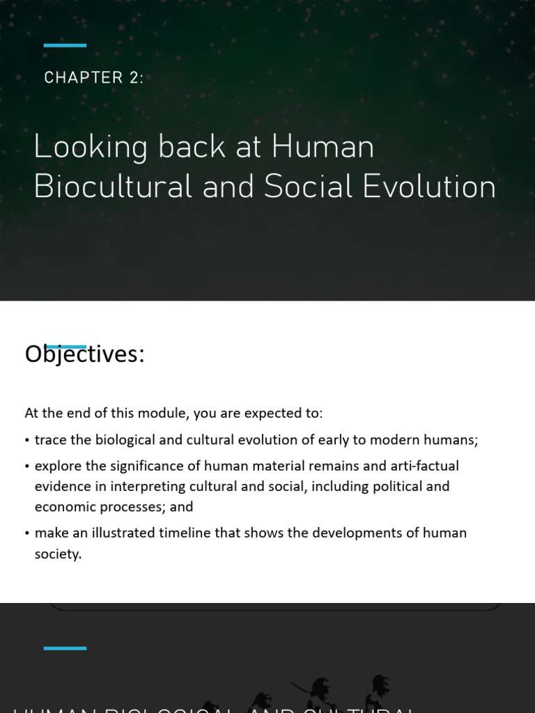 UCSP Biological and Sociocultural Evolution | PDF | Paleolithic | Human Evolution