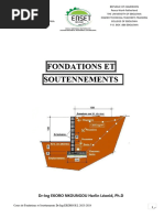 Calcul Des Murs de Soutènement en Béton Armé | PDF | Béton armé | Mur