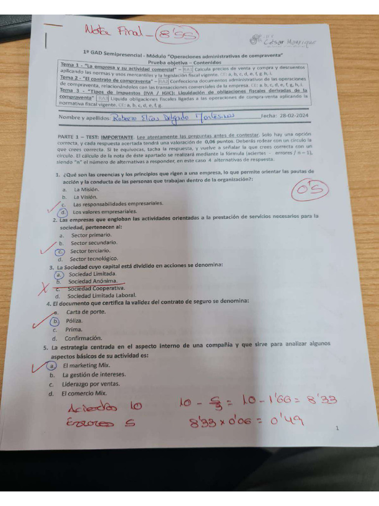 Examen Oev Temas 1,2 y 3 | PDF