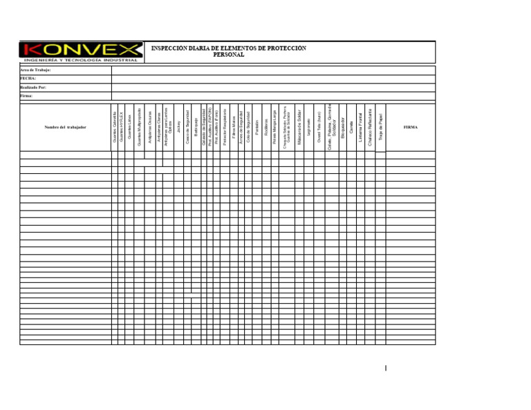 CHECK LIST EPP | PDF