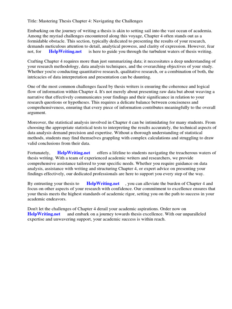 Thesis Chapter 4 | Download Free PDF | Thesis | Mathematics