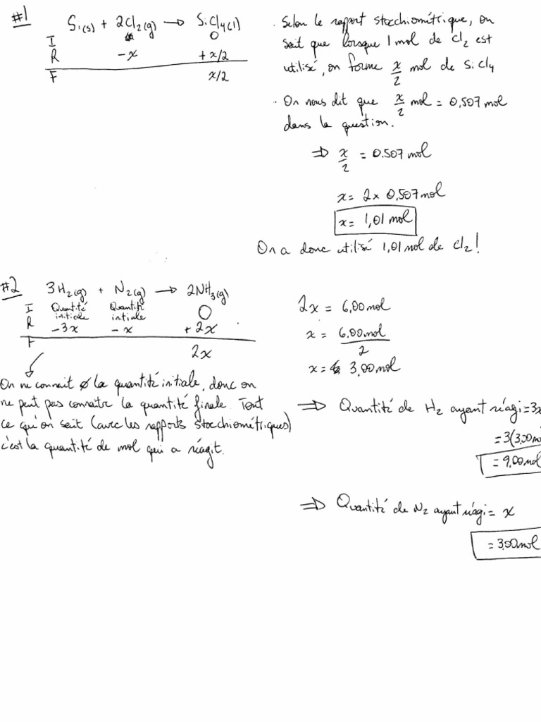 Solutionnaire Chapitre 2 Et 3 | PDF