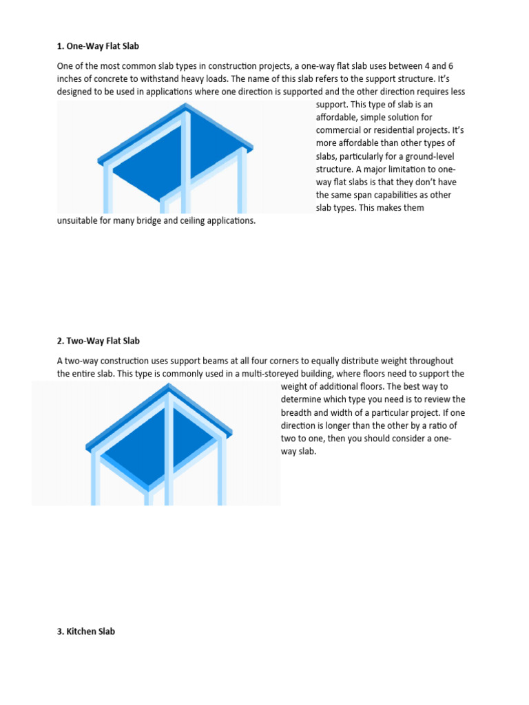 Types of Slabs | Download Free PDF | Concrete | Precast Concrete