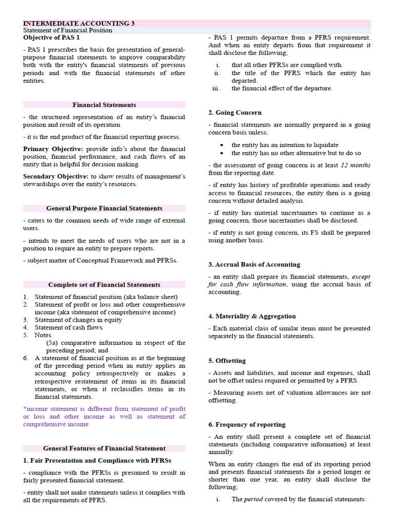Ia3 CH1 | PDF | Balance Sheet | Financial Statement
