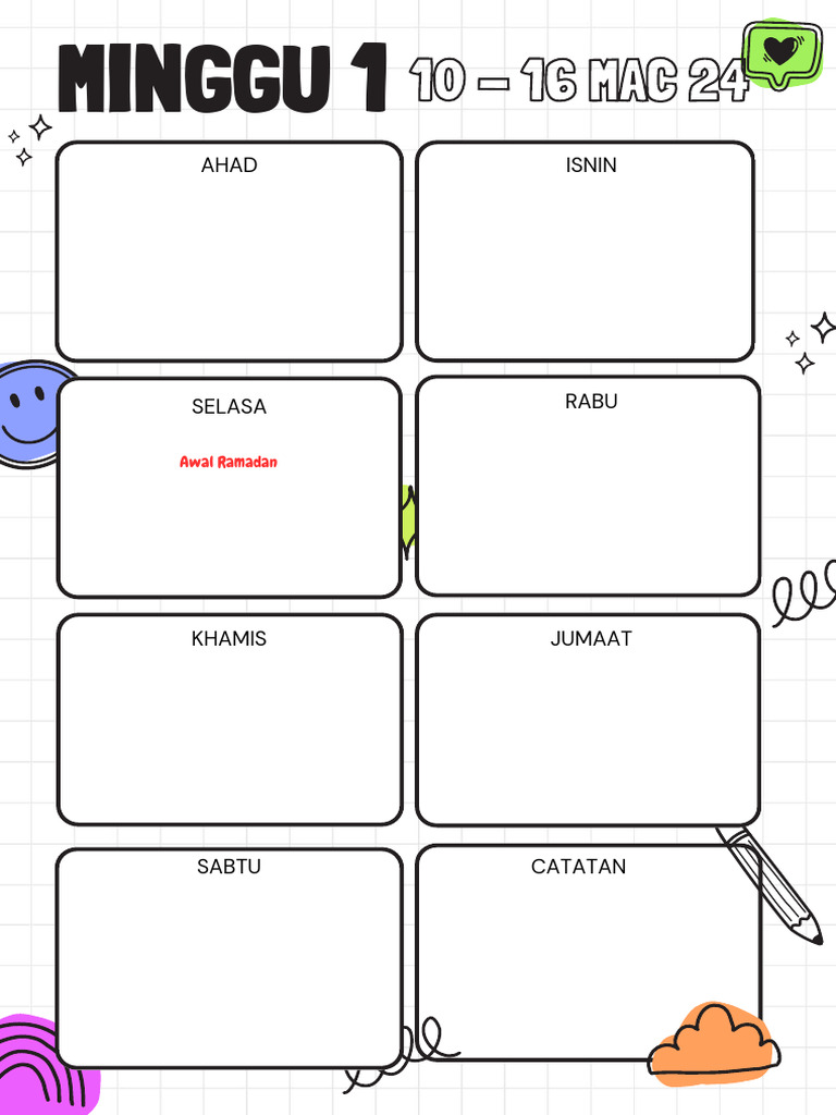 Divider Mingguan Kumpulan A | PDF