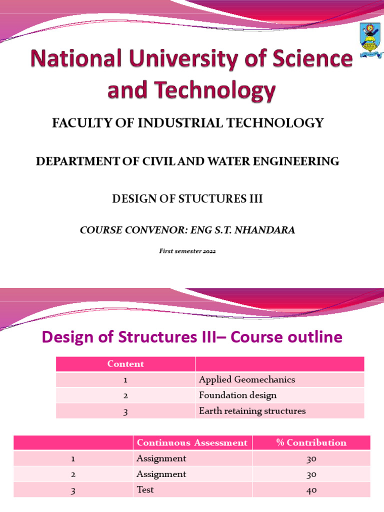 Design of Structures LLL Notes | PDF | Rock (Geology) | Weathering