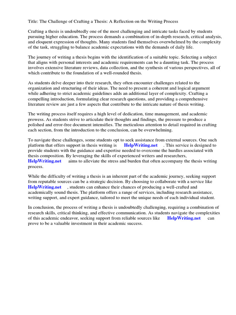 How I Write Thesis | PDF | Thesis | Essays