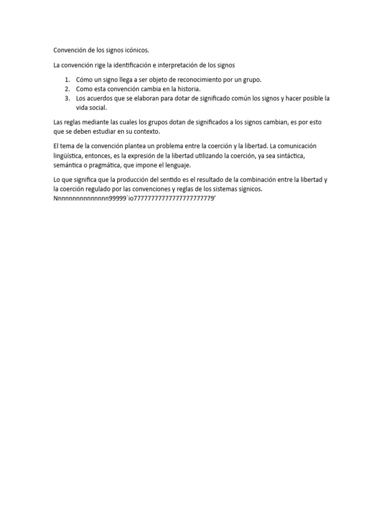 Convención de Los Signos Icónicos | PDF