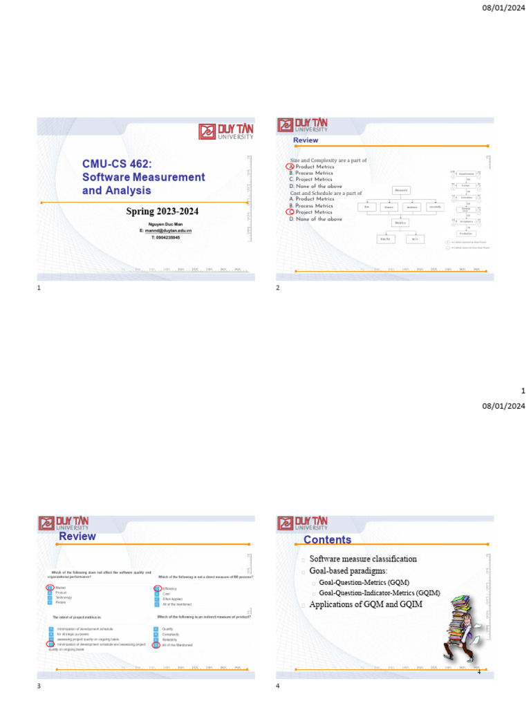 CMU-CS 462 - Software Meassurement and Analysis - 2024S - Lecture ...