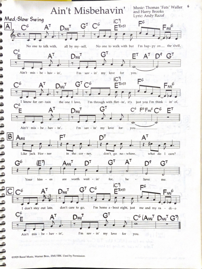 Aint Misbehaiving | PDF