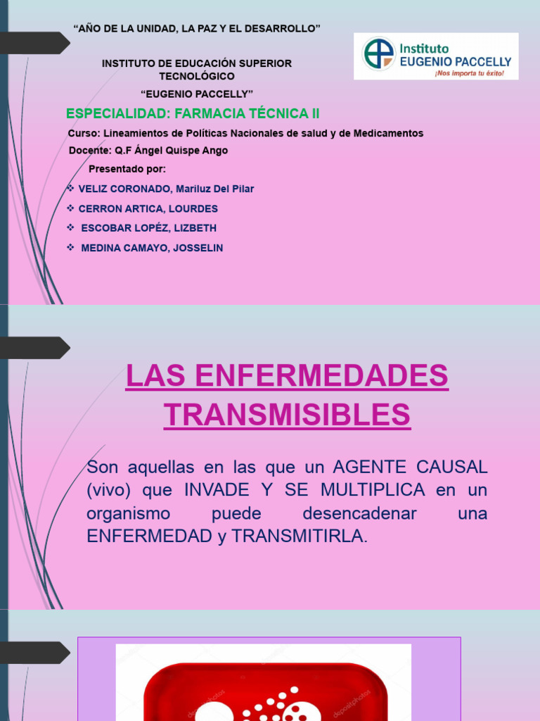 Exposicion Enfermedades Transmisibles | PDF | VIH / SIDA | Infección