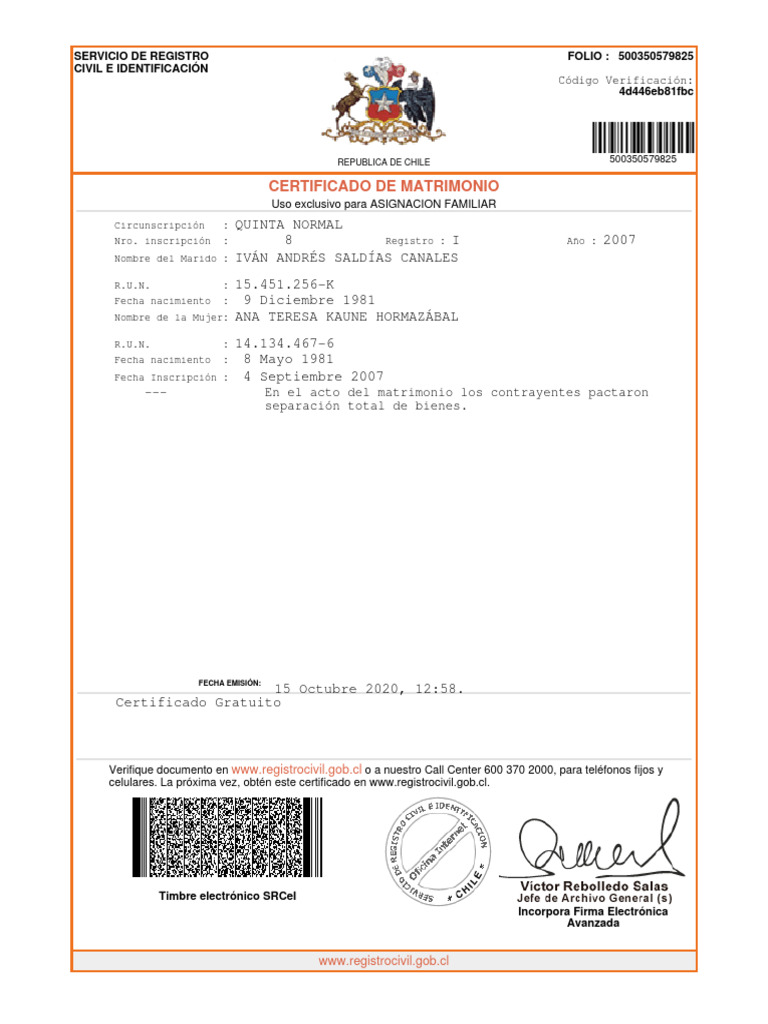 certif matrim | PDF