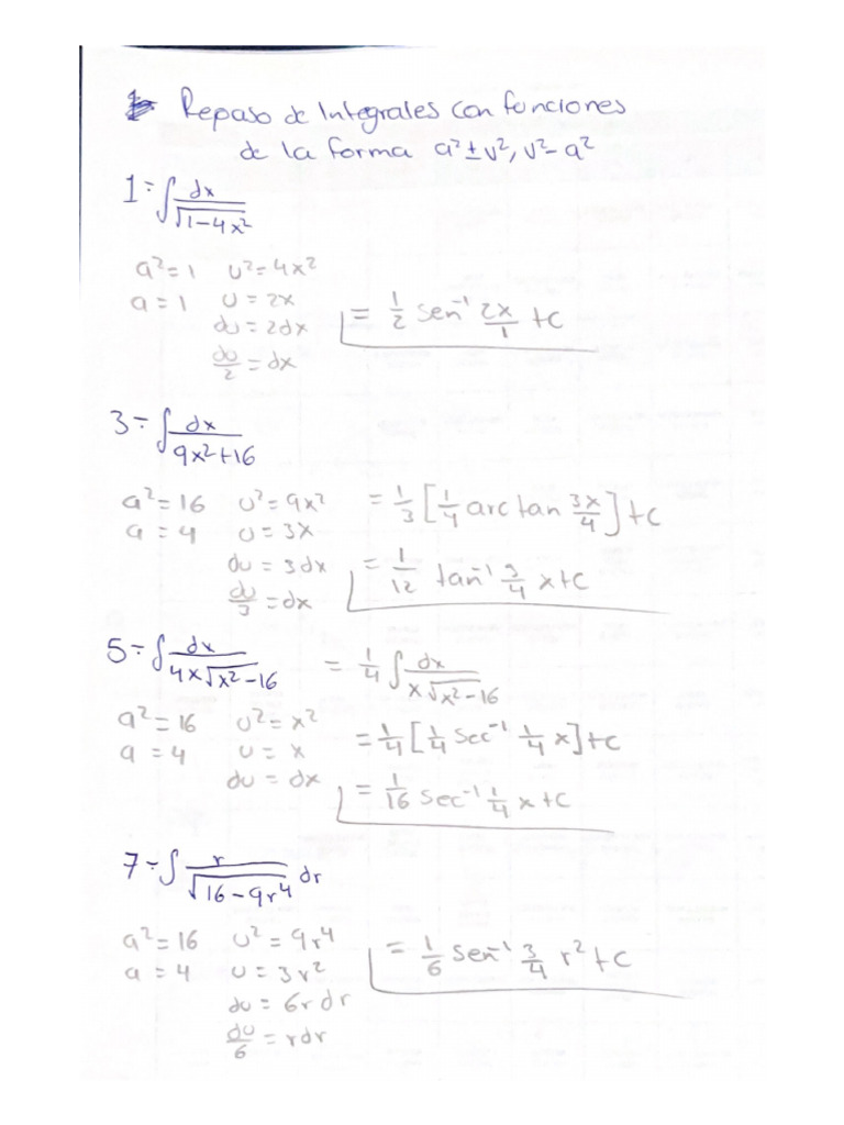 Repaso de Integrales | PDF