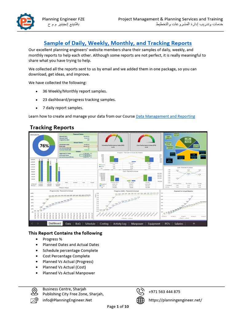 Sample Weekly and Monthly Reports | PDF | Cyberspace | Computing
