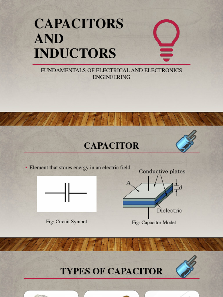 Capacitors AND Inductors: Fundamentals of Electrical and Electronics Engineering | PDF ...
