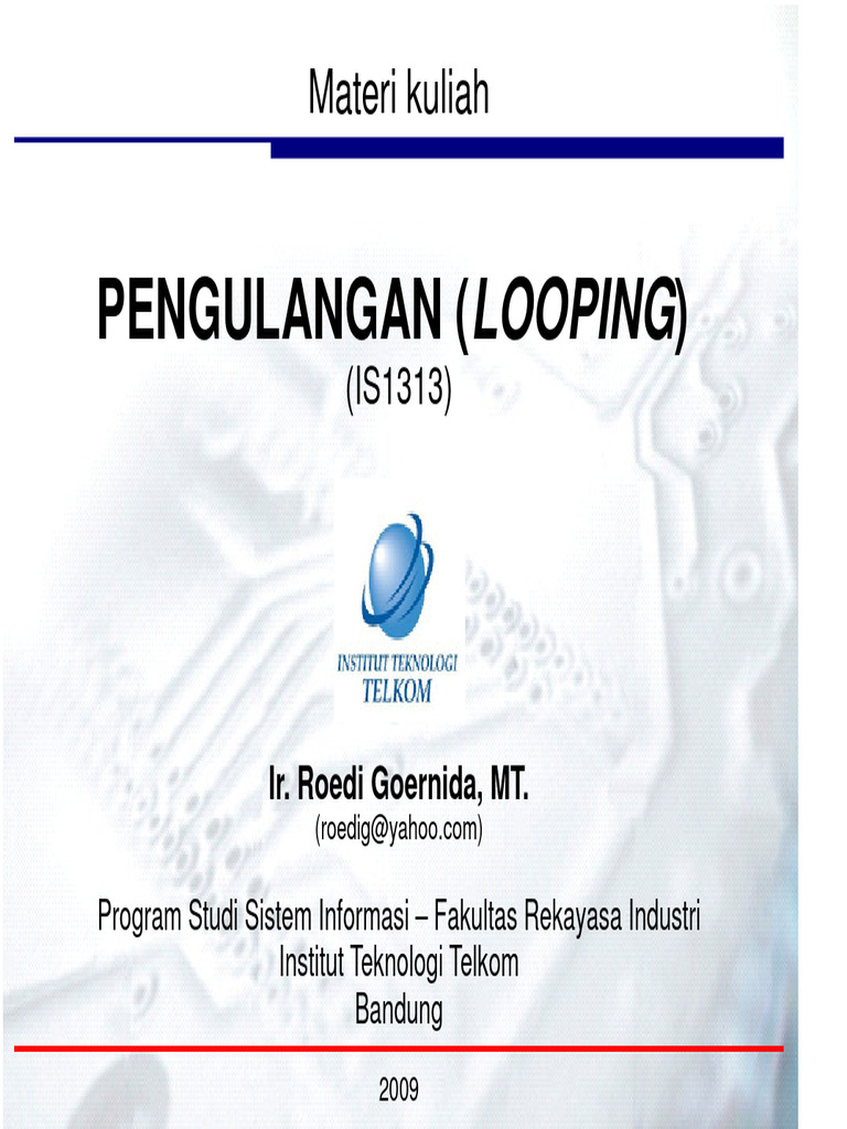 IS1313-04 Pengulangan (Looping) | PDF