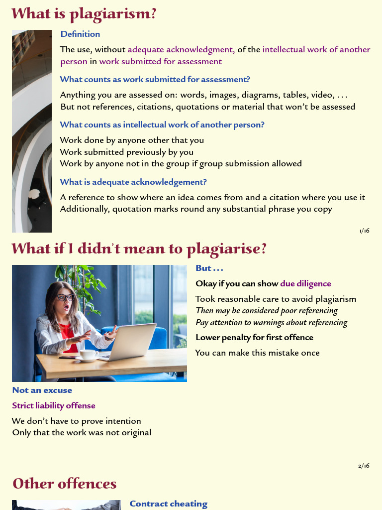 Plagiarism Guide Slides | PDF | Plagiarism | Databases