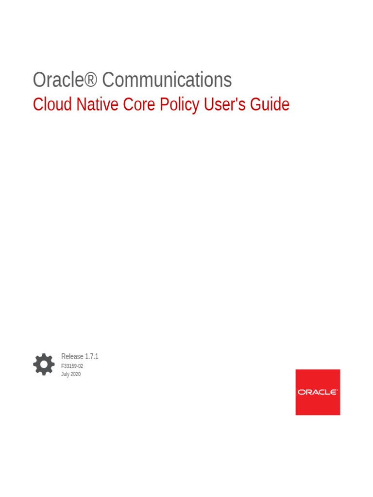 Oracle Communications Cloud Native Core Policy User's Guide | PDF ...