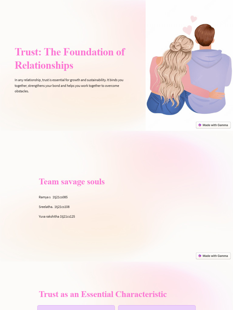 Building Trust in Relationships | PDF | Empathy | Interpersonal ...