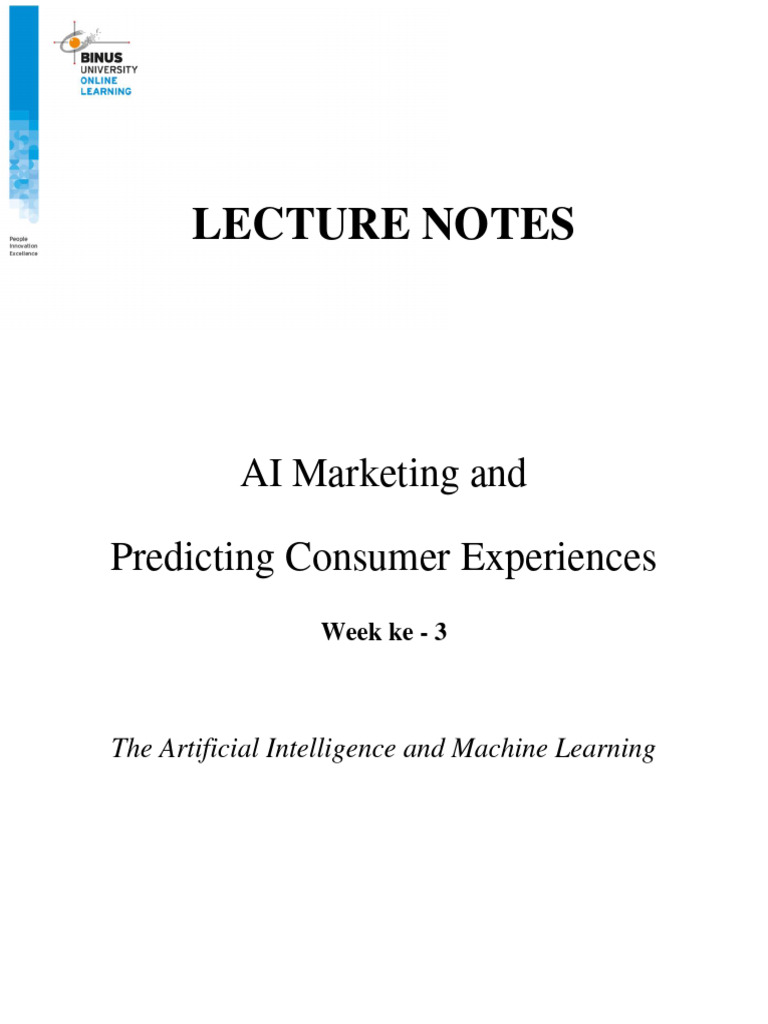 The Artificial Intelligence and Machine Learning | PDF