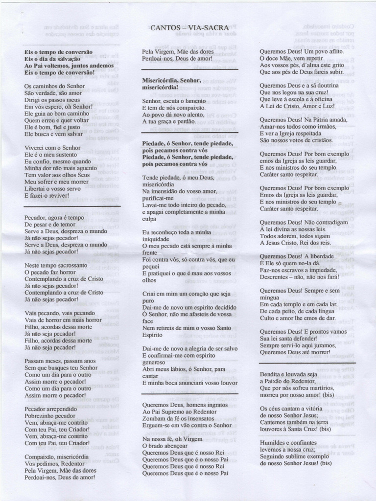 Cantos Via-Sacra | PDF