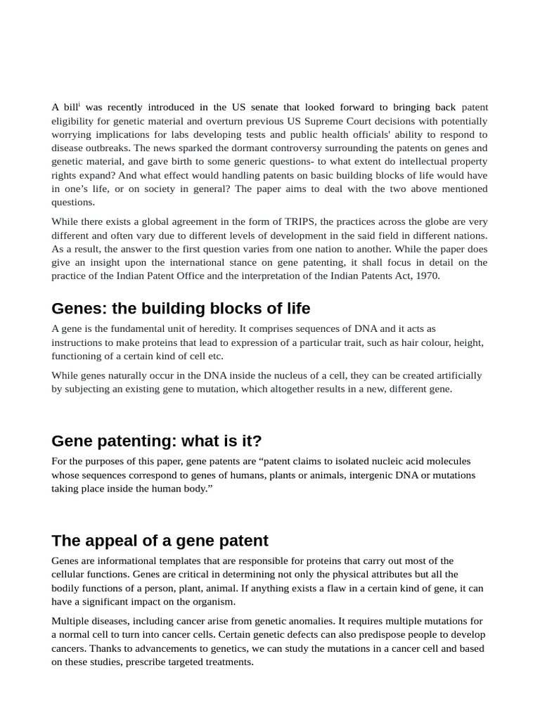Fair Paper | PDF | Complementary Dna | Patent