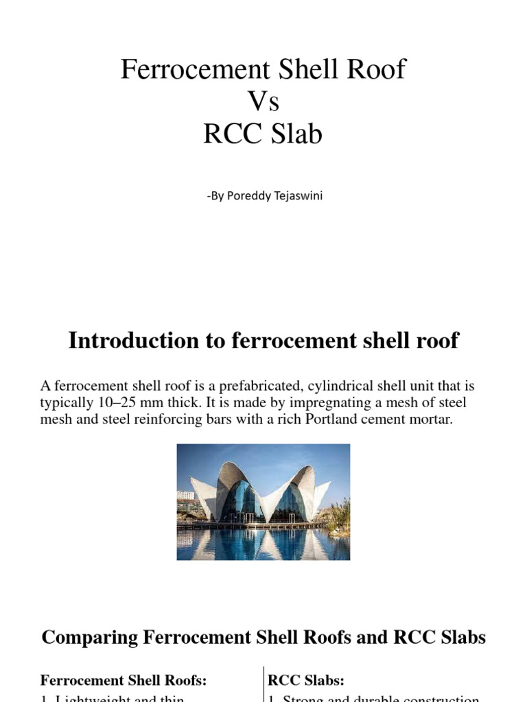 Ferrocement Shell Roof | PDF