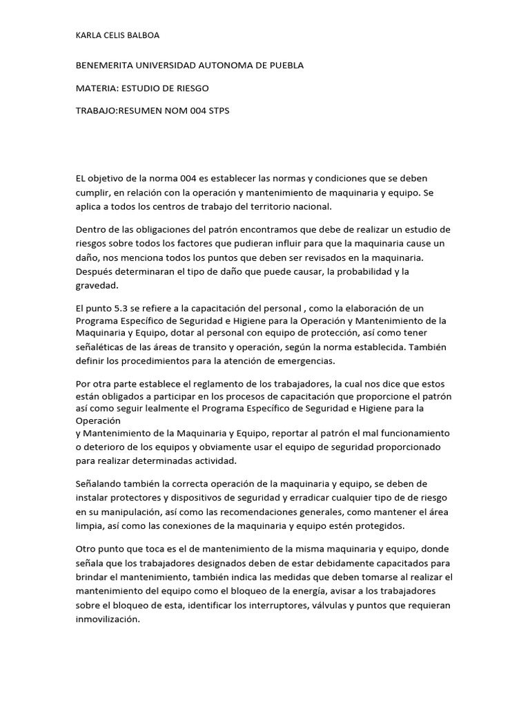 EL Objetivo de La Norma 004 Es Establecer Las Normas y Condiciones Que ...